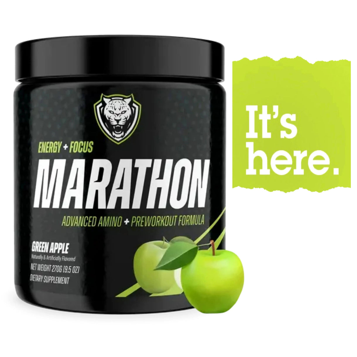 MARATHON Pre Workout Supplements for Running Stamina – 6AM RUN
